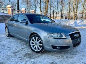 Pelēks Audi A6 2005 Viļņa, ar dzinēja tilpumu 1.97 L un nobraukumu 320 tūkst. km par 2500 €, foto  vietnē AUTOMOTO.COM.LV