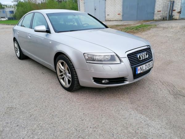 Pelēks Audi A6 2005 Viļņa, ar dzinēja tilpumu 2.00 L un nobraukumu 389 tūkst. km par 2150 €, foto 3 vietnē AUTOMOTO.COM.LV