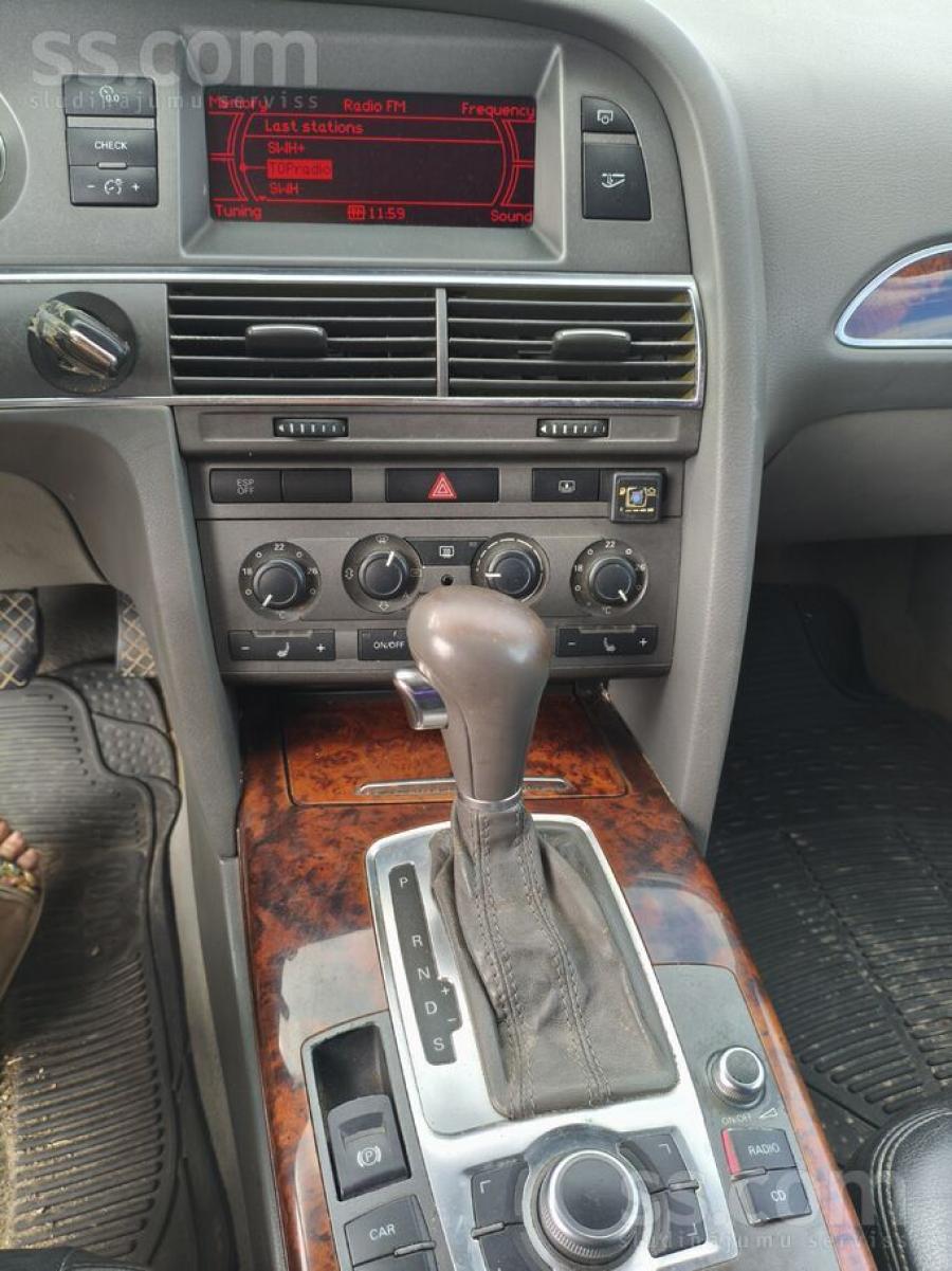 Pelēks Audi A6 2005 Rīga, ar dzinēja tilpumu 2.40 L un nobraukumu 495 tūkst. km par 1300 €, foto 9 vietnē AUTOMOTO.COM.LV