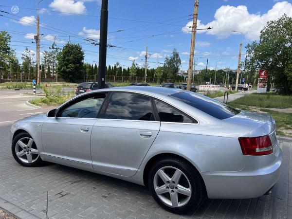 Grey Audi A6 2005 in Vilnius, with an engine capacity of 2.70 L and mileage of 350 thousand km for 1550 €, photo 10 on AUTOMOTO.COM.LV