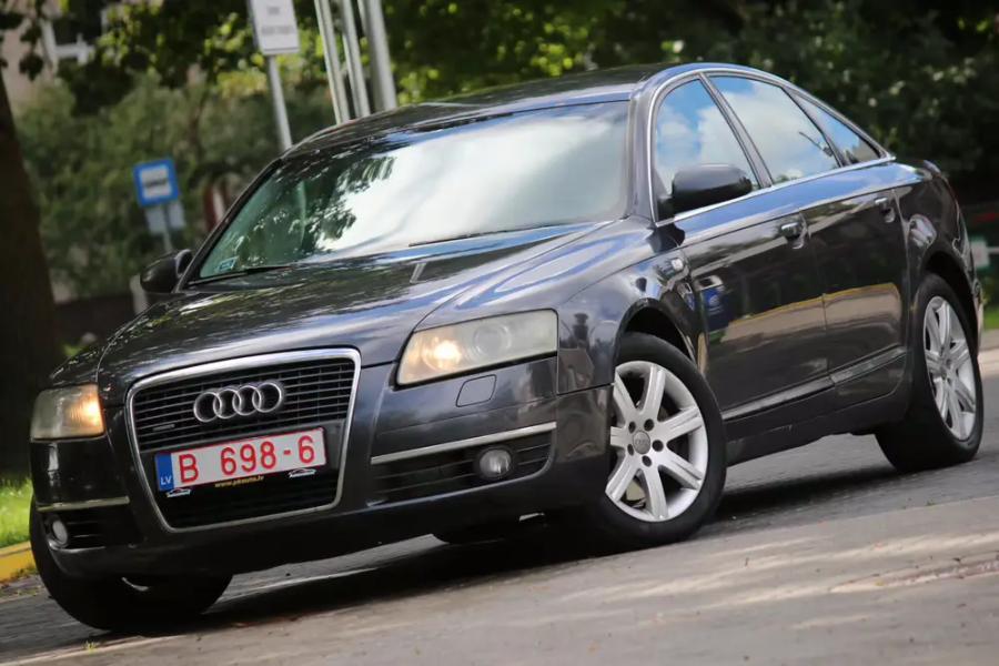 Grey Audi A6 2005 in Riga, with an engine capacity of 3.00 L and mileage of 436 thousand km for 1790 €, photo 1 on AUTOMOTO.COM.LV