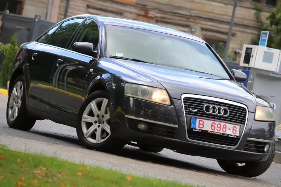 Grey Audi A6 2005 in Riga, with an engine capacity of 3.00 L and mileage of 436 thousand km for 1790 €, photo 4 on AUTOMOTO.COM.LV