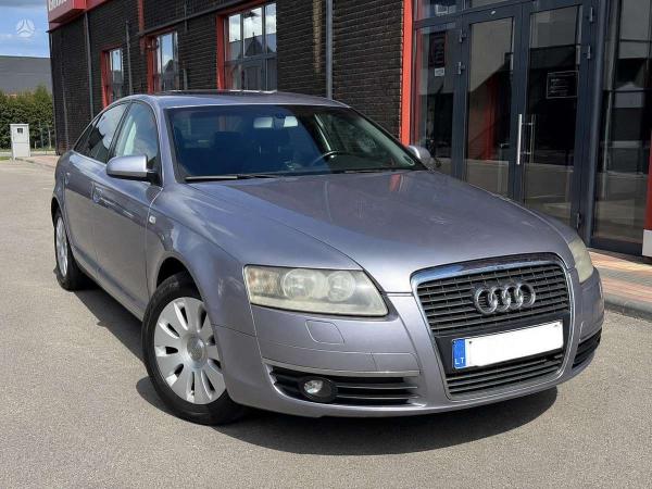 Grey Audi A6 2005 in Klaipeda, with an engine capacity of 2.39 L and mileage of 215 thousand km for 2550 €, photo 1 on AUTOMOTO.COM.LV