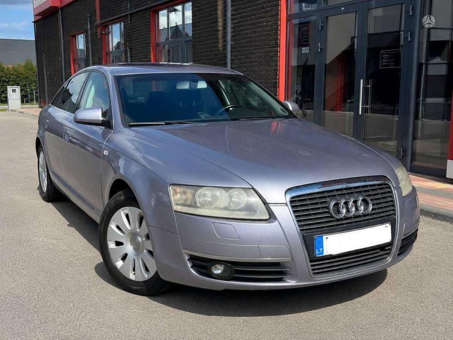 Grey Audi A6 2005 in Klaipeda, with an engine capacity of 2.39 L and mileage of 215 thousand km for 2550 €, photo 1 on AUTOMOTO.COM.LV