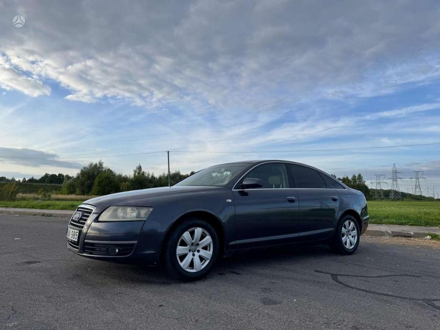 Grey Audi A6 2005 in Panevezys, with an engine capacity of 1.97 L and mileage of 271 thousand km for 1199 €, photo 3 on AUTOMOTO.COM.LV
