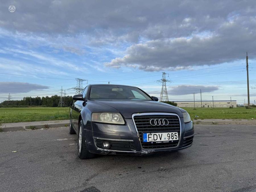 Grey Audi A6 2005 in Panevezys, with an engine capacity of 1.97 L and mileage of 271 thousand km for 1199 €, photo 4 on AUTOMOTO.COM.LV