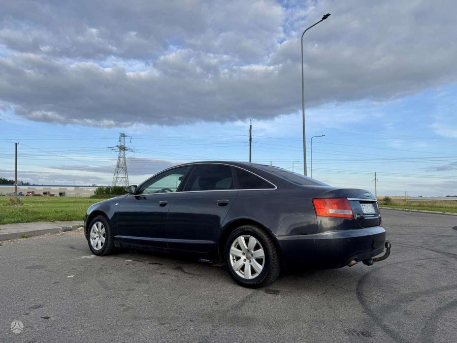 Grey Audi A6 2005 in Panevezys, with an engine capacity of 1.97 L and mileage of 271 thousand km for 1199 €, photo 9 on AUTOMOTO.COM.LV