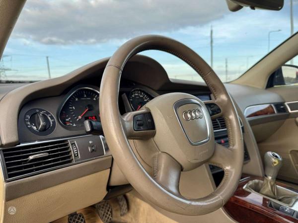 Grey Audi A6 2005 in Panevezys, with an engine capacity of 1.97 L and mileage of 271 thousand km for 1199 €, photo 11 on AUTOMOTO.COM.LV