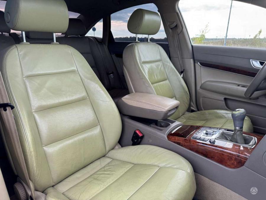 Grey Audi A6 2005 in Panevezys, with an engine capacity of 1.97 L and mileage of 271 thousand km for 1199 €, photo 15 on AUTOMOTO.COM.LV