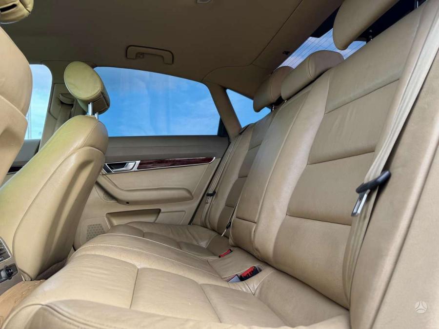 Grey Audi A6 2005 in Panevezys, with an engine capacity of 1.97 L and mileage of 271 thousand km for 1199 €, photo 16 on AUTOMOTO.COM.LV