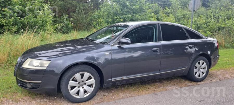Grey Audi A6 2005 in Liepaja, with an engine capacity of 2.70 L and mileage of 366 thousand km for 2200 €, photo 1 on AUTOMOTO.COM.LV
