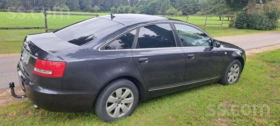 Grey Audi A6 2005 in Liepaja, with an engine capacity of 2.70 L and mileage of 366 thousand km for 2200 €, photo 4 on AUTOMOTO.COM.LV