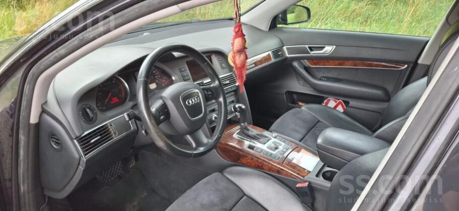 Grey Audi A6 2005 in Liepaja, with an engine capacity of 2.70 L and mileage of 366 thousand km for 2200 €, photo 8 on AUTOMOTO.COM.LV
