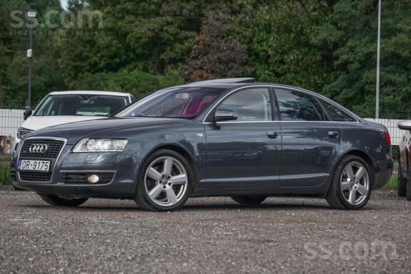 Grey Audi A6 2005 in Riga, with an engine capacity of 3.00 L and mileage of 266 thousand km for 5990 €, photo 1 on AUTOMOTO.COM.LV