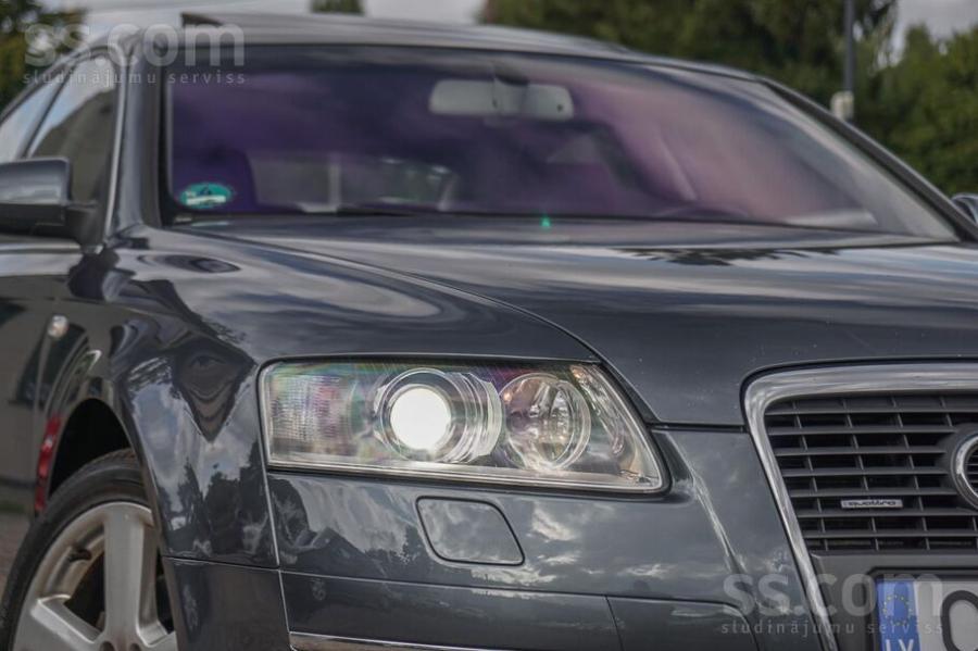 Grey Audi A6 2005 in Riga, with an engine capacity of 3.00 L and mileage of 266 thousand km for 5990 €, photo 6 on AUTOMOTO.COM.LV