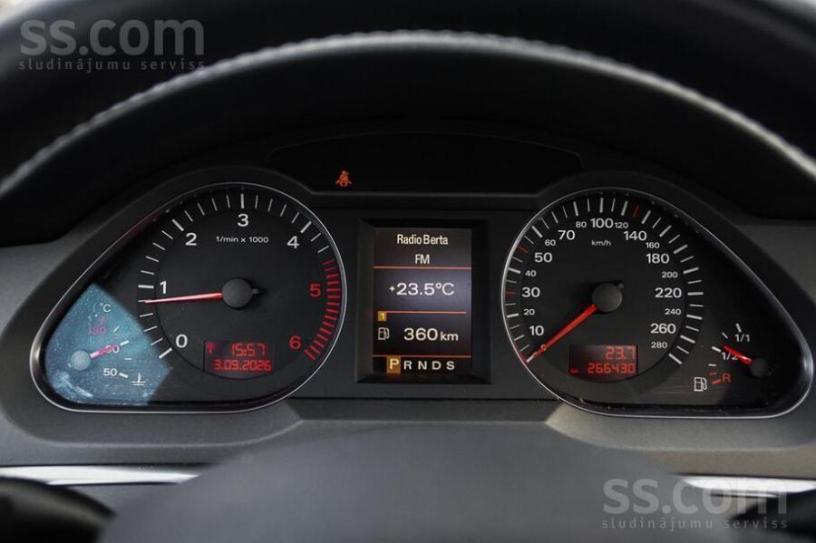 Grey Audi A6 2005 in Riga, with an engine capacity of 3.00 L and mileage of 266 thousand km for 5990 €, photo 17 on AUTOMOTO.COM.LV