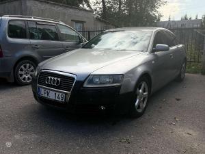 Серый Ауди А6 2005 в Вильнюс, объемом двигателя 2.97 л и пробегом 380 тыс. км за 900 €, фото 6 на AUTOMOTO.COM.LV