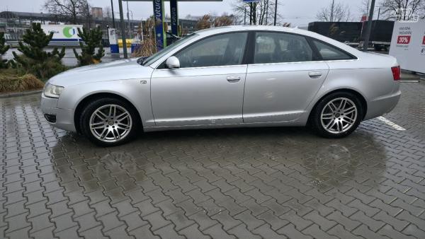 Grey Audi A6 2006 in Vilnius, with an engine capacity of 2.70 L and mileage of 442 thousand km for 2300 €, photo 4 on AUTOMOTO.COM.LV