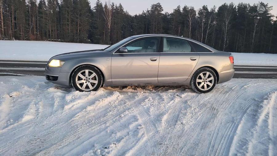Grey Audi A6 2006 in Radviliskis, with an engine capacity of 2.70 L and mileage of 342 thousand km for 2400 €, photo 6 on AUTOMOTO.COM.LV