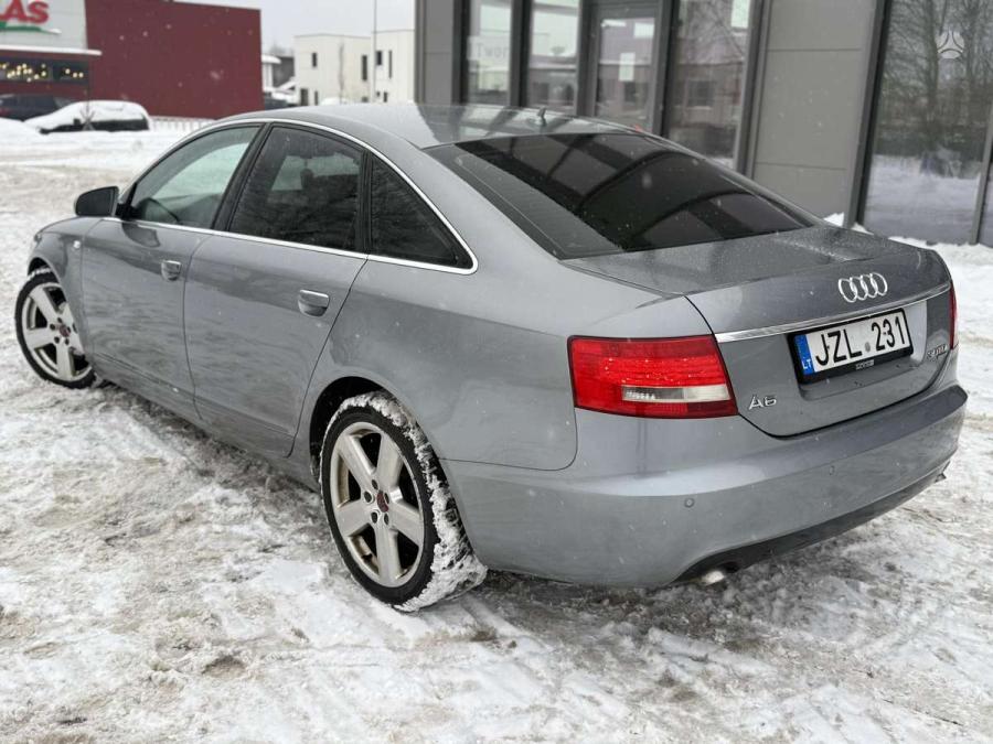 Grey Audi A6 2006 in Vilnius, with an engine capacity of 2.97 L and mileage of 452 thousand km for 2350 €, photo 3 on AUTOMOTO.COM.LV