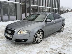 Grey Audi A6 2006 in Vilnius, with an engine capacity of 2.97 L and mileage of 452 thousand km for 2350 €, photo 6 on AUTOMOTO.COM.LV