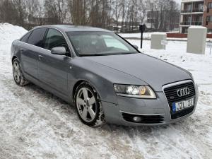 Grey Audi A6 2006 in Vilnius, with an engine capacity of 2.97 L and mileage of 452 thousand km for 2350 €, photo 7 on AUTOMOTO.COM.LV