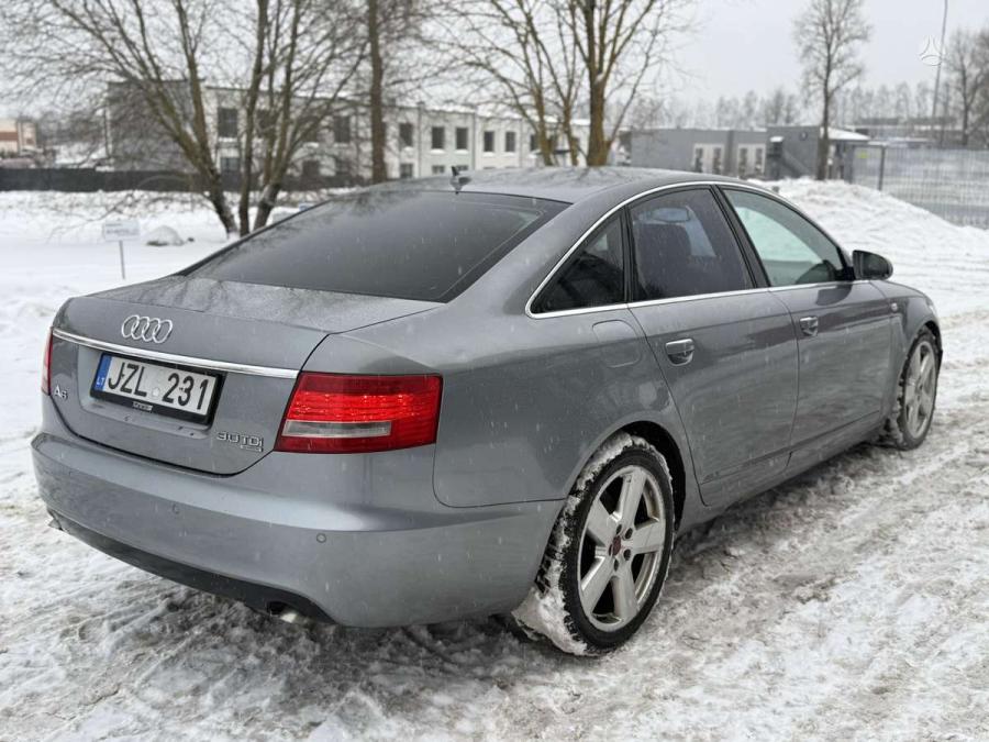 Grey Audi A6 2006 in Vilnius, with an engine capacity of 2.97 L and mileage of 452 thousand km for 2350 €, photo 9 on AUTOMOTO.COM.LV