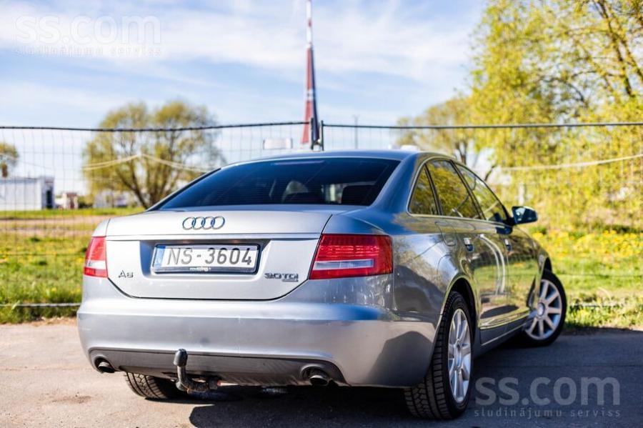 Pelēks Audi A6 2006 Rīga, ar dzinēja tilpumu 3.00 L un nobraukumu 311 tūkst. km par 4490 €, foto 8 vietnē AUTOMOTO.COM.LV