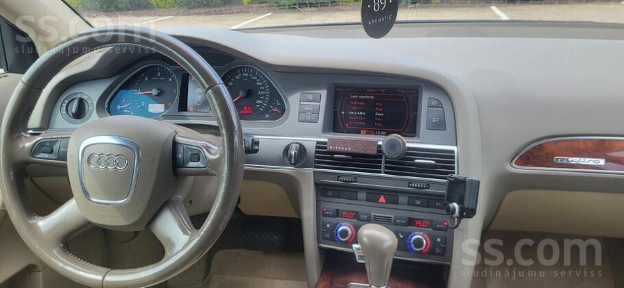 Pelēks Audi A6 2006 Rīga, ar dzinēja tilpumu 3.00 L un nobraukumu 480 tūkst. km par 2800 €, foto 12 vietnē AUTOMOTO.COM.LV