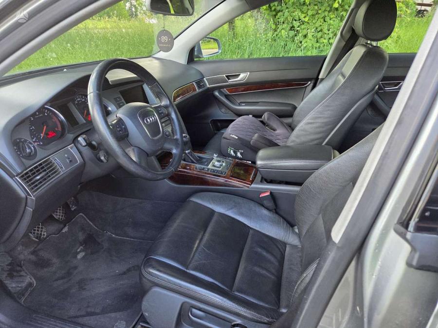 Grey Audi A6 2006 in Vilnius, with an engine capacity of 1.97 L and mileage of 320 thousand km for 3350 €, photo 9 on AUTOMOTO.COM.LV