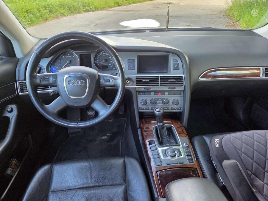 Grey Audi A6 2006 in Vilnius, with an engine capacity of 1.97 L and mileage of 320 thousand km for 3350 €, photo 14 on AUTOMOTO.COM.LV