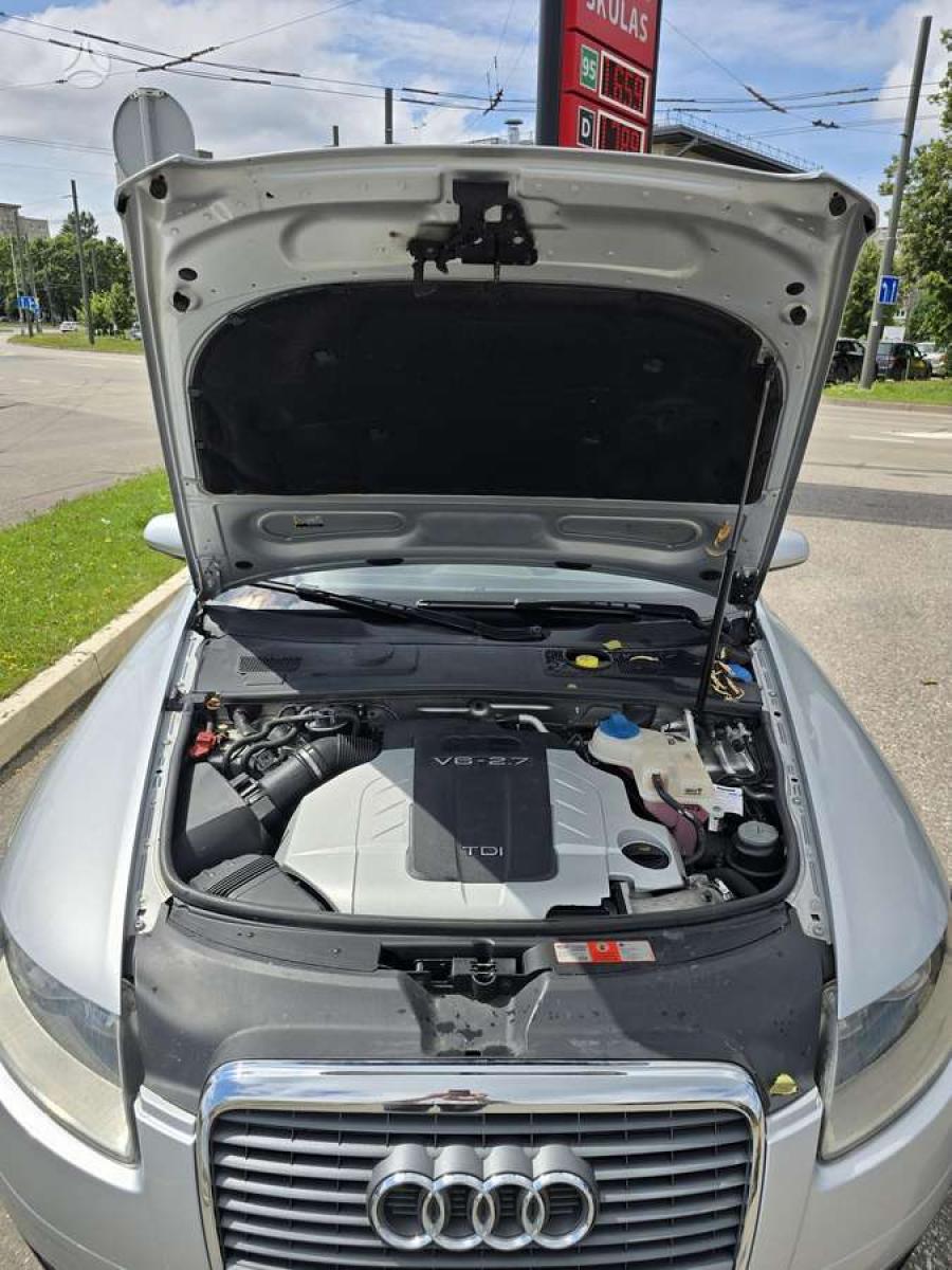 Grey Audi A6 2006 in Kaunas, with an engine capacity of 2.70 L and mileage of 434 thousand km for 3300 €, photo 13 on AUTOMOTO.COM.LV
