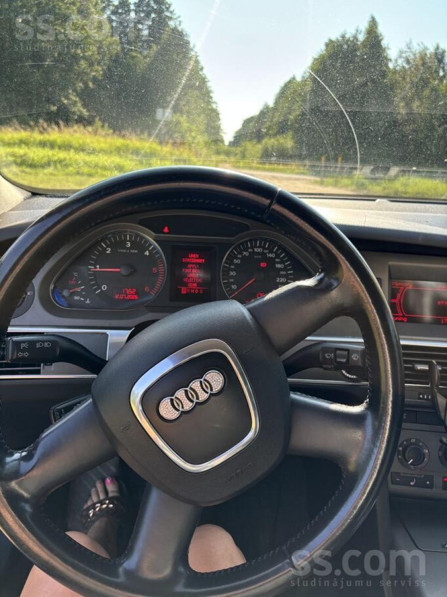 Grey Audi A6 2006 in Liepaja, with an engine capacity of 2.00 L and mileage of 379 thousand km for 2700 €, photo 12 on AUTOMOTO.COM.LV