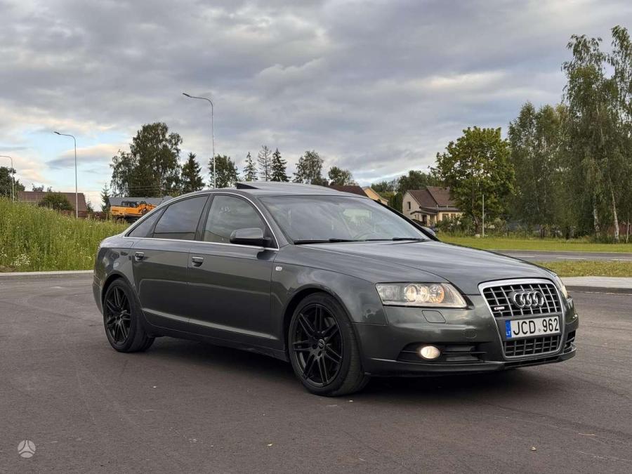 Grey Audi A6 2006 in Vilnius, with an engine capacity of 2.97 L and mileage of 408 thousand km for 3400 €, photo 4 on AUTOMOTO.COM.LV