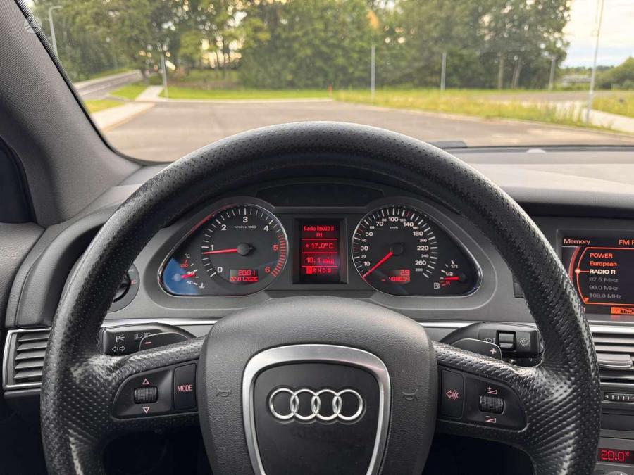 Grey Audi A6 2006 in Vilnius, with an engine capacity of 2.97 L and mileage of 408 thousand km for 3400 €, photo 23 on AUTOMOTO.COM.LV