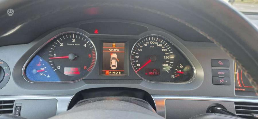 Grey Audi A6 2006 in Vilnius, with an engine capacity of 2.97 L and mileage of 456 thousand km for 1400 €, photo 15 on AUTOMOTO.COM.LV
