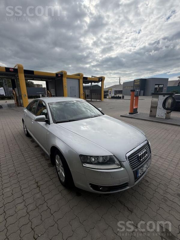 Grey Audi A6 2006 in Liepaja, with an engine capacity of 2.40 L and mileage of 281 thousand km for 1700 €, photo 6 on AUTOMOTO.COM.LV