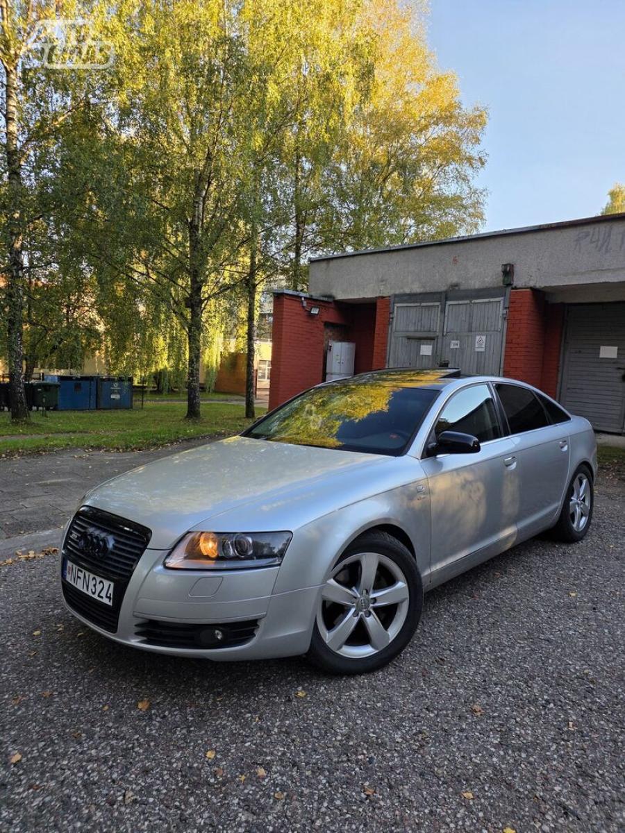 Pelēks Audi A6 2006 Viļņa, ar dzinēja tilpumu 3.00 L un nobraukumu 210 tūkst. km par 3300 €, foto 1 vietnē AUTOMOTO.COM.LV