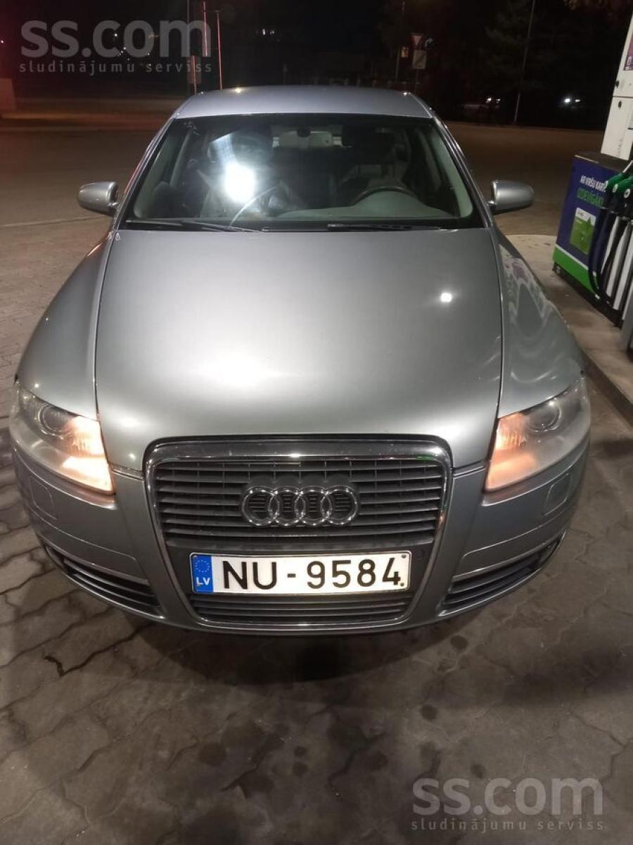 Grey Audi A6 2007 in Riga, with an engine capacity of 2.40 L and mileage of 299 thousand km for 2200 €, photo 1 on AUTOMOTO.COM.LV