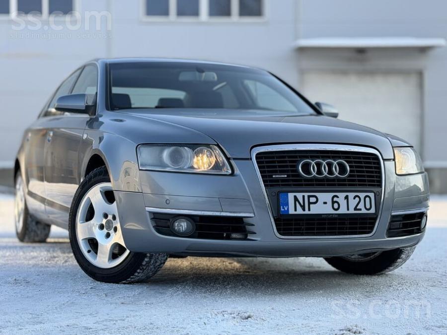 Grey Audi A6 2007 in Riga, with an engine capacity of 2.70 L and mileage of 368 thousand km for 3199 €, photo 1 on AUTOMOTO.COM.LV