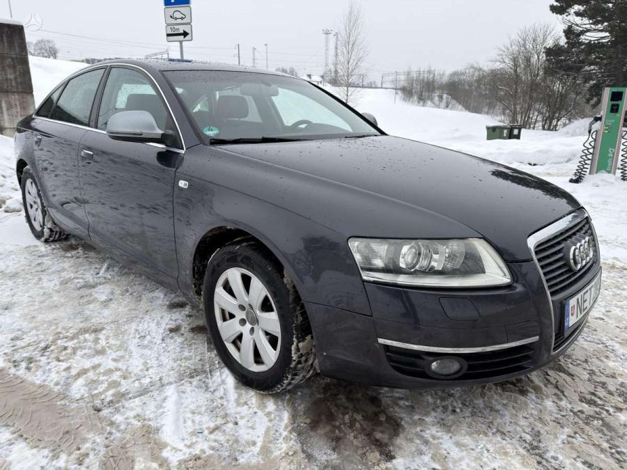Grey Audi A6 2007 in Vilnius, with an engine capacity of 2.70 L and mileage of 388 thousand km for 3650 €, photo 1 on AUTOMOTO.COM.LV
