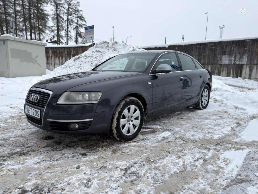 Grey Audi A6 2007 in Vilnius, with an engine capacity of 2.70 L and mileage of 388 thousand km for 3650 €, photo 3 on AUTOMOTO.COM.LV