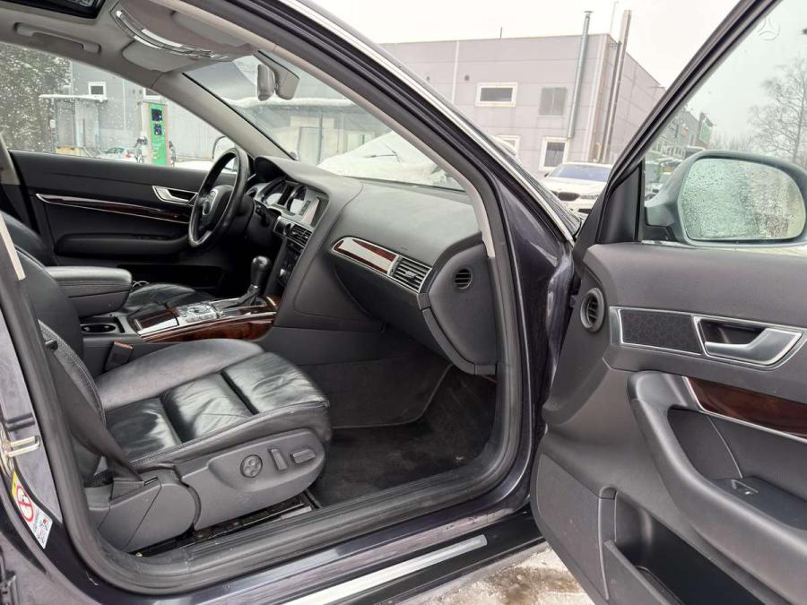 Grey Audi A6 2007 in Vilnius, with an engine capacity of 2.70 L and mileage of 388 thousand km for 3650 €, photo 11 on AUTOMOTO.COM.LV