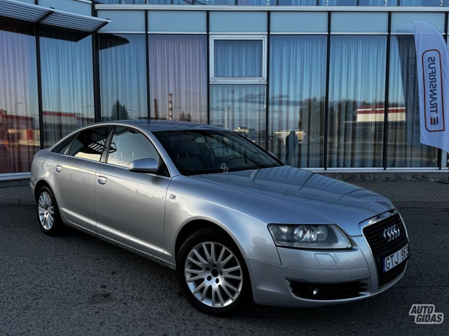 Pelēks Audi A6 2007 Panevēža, ar dzinēja tilpumu 2.70 L un nobraukumu 365 tūkst. km par 2600 €, foto 1 vietnē AUTOMOTO.COM.LV