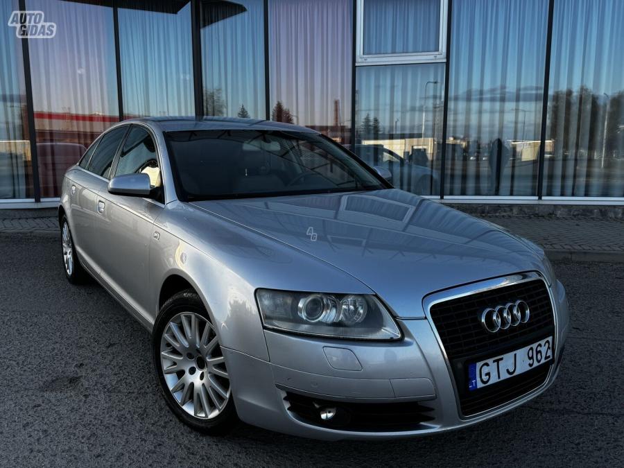 Pelēks Audi A6 2007 Panevēža, ar dzinēja tilpumu 2.70 L un nobraukumu 365 tūkst. km par 2600 €, foto 4 vietnē AUTOMOTO.COM.LV