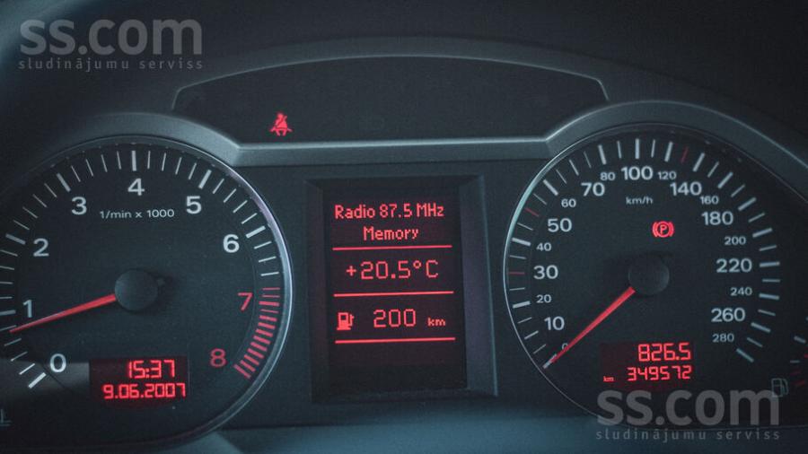 Grey Audi A6 2007 in Riga, with an engine capacity of 2.00 L and mileage of 350 thousand km for 3750 €, photo 11 on AUTOMOTO.COM.LV