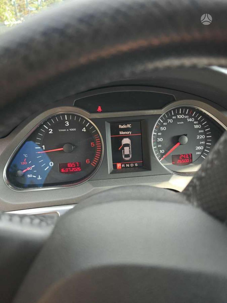 Grey Audi A6 2007 in Utena, with an engine capacity of 2.97 L and mileage of 265 thousand km for 3400 €, photo 17 on AUTOMOTO.COM.LV