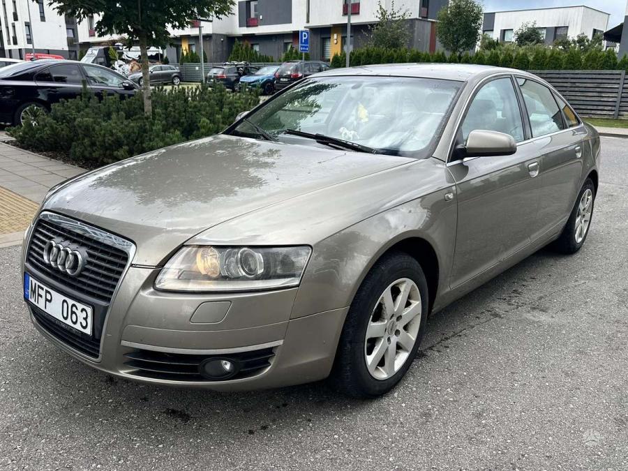 Grey Audi A6 2007 in Vilnius, with an engine capacity of 2.40 L and mileage of 500 thousand km for 1800 €, photo 3 on AUTOMOTO.COM.LV