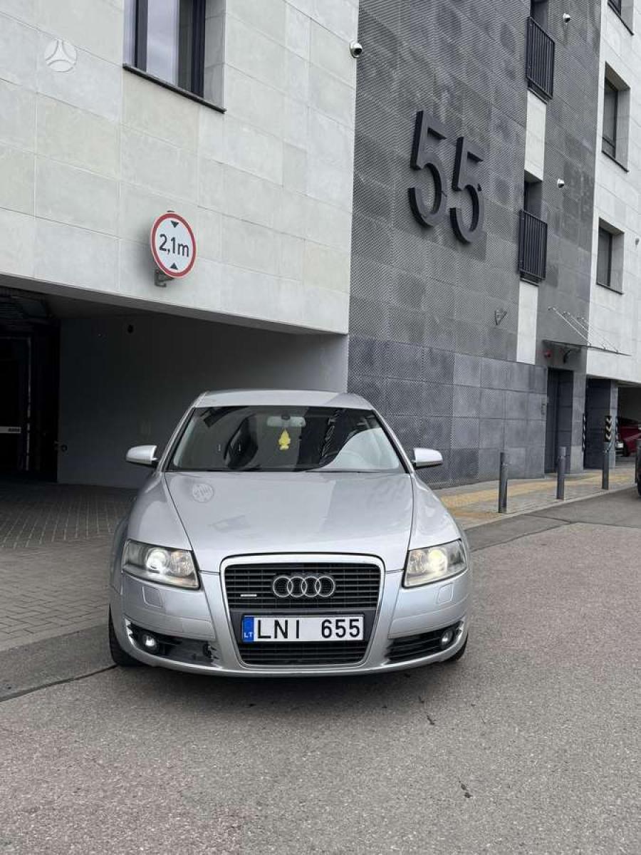 Grey Audi A6 2007 in Vilnius, with an engine capacity of 2.97 L and mileage of 330 thousand km for 1650 €, photo 3 on AUTOMOTO.COM.LV