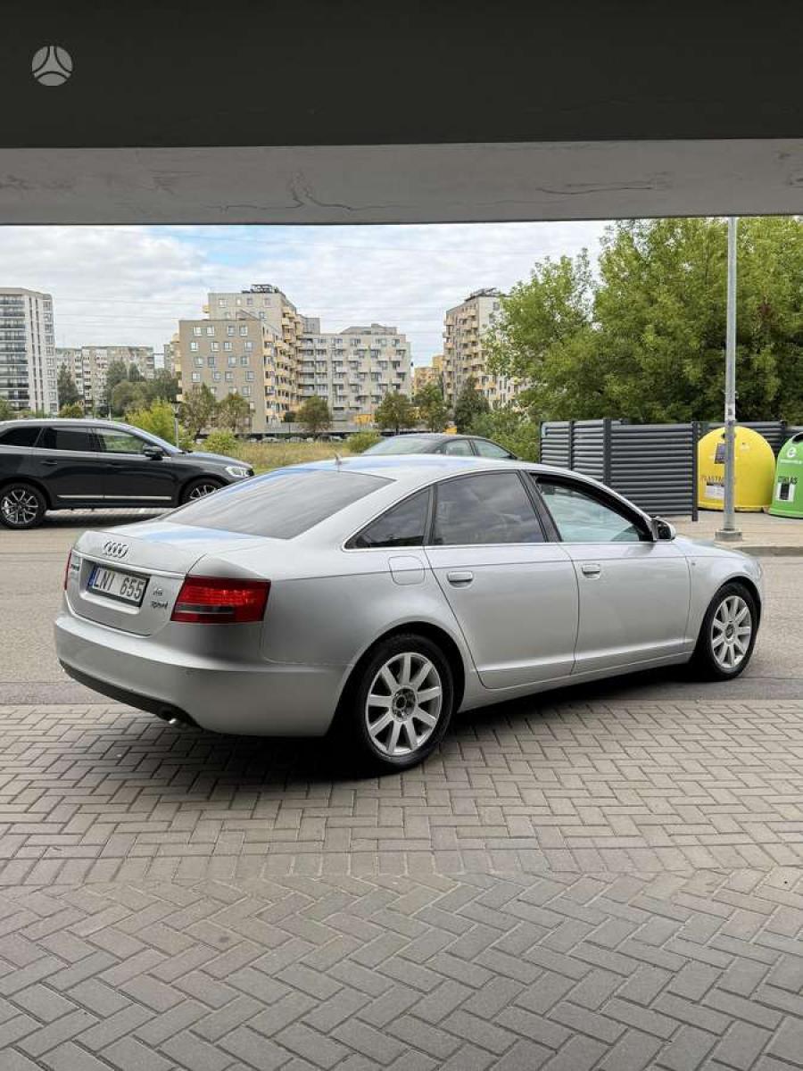 Grey Audi A6 2007 in Vilnius, with an engine capacity of 2.97 L and mileage of 330 thousand km for 1650 €, photo 5 on AUTOMOTO.COM.LV